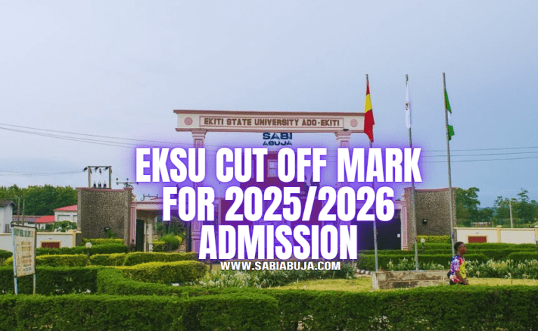 EKSU Cut Off Mark for 2025/2026 Admission - SabiAbuja