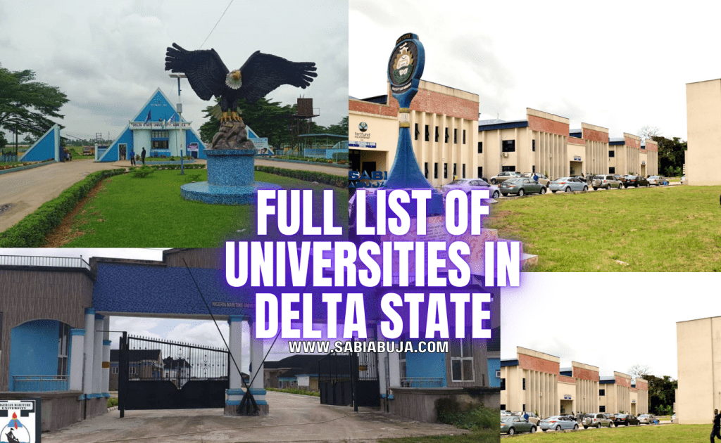 Full List of Universities in Delta State - SabiAbuja