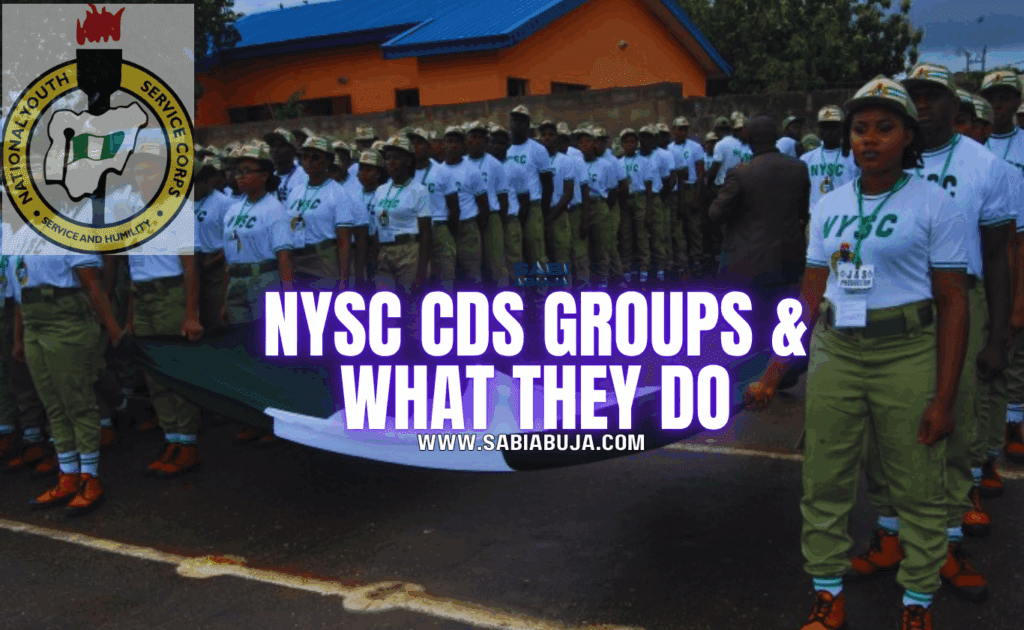 NYSC CDS Groups and What They Do - SabiAbuja